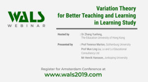 Variation Theory for Better Teaching and Learning in Learning Study – WALS